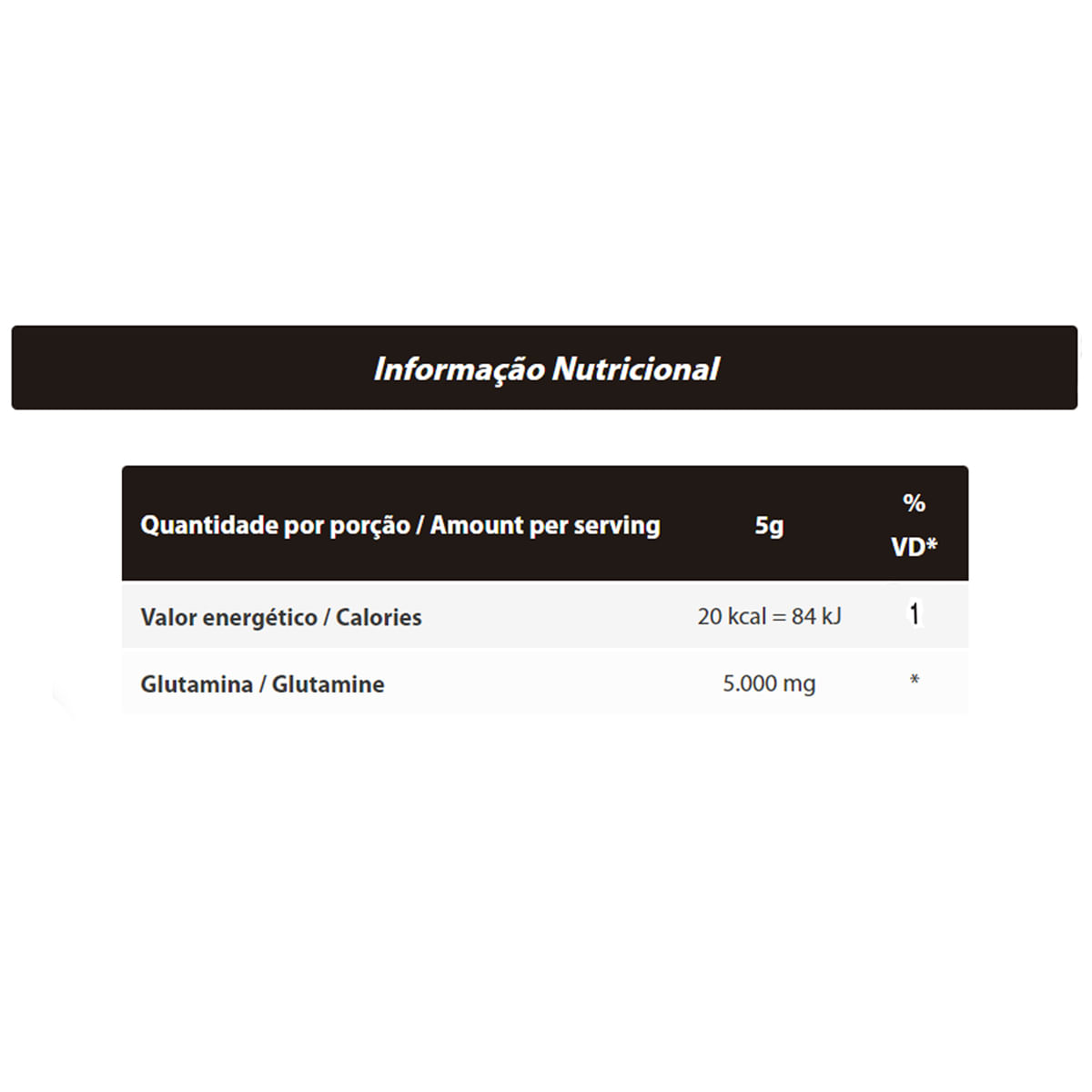Glutamina Pure Glutamine Powder 300g Darkness - Carrefour