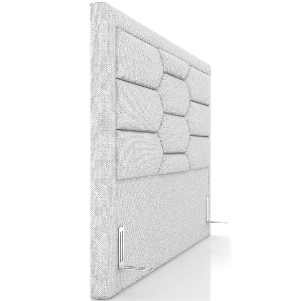 Cabeceira Cama Box King 195cm Estofada Nora P05 Linho Cinza Claro - Carrefour