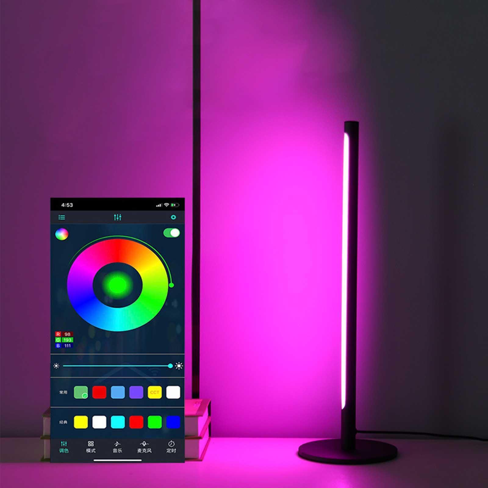 Lâmpada De Canto Led Para Mesa Lâmpada De Canto Minimalista 20,5" Para ...