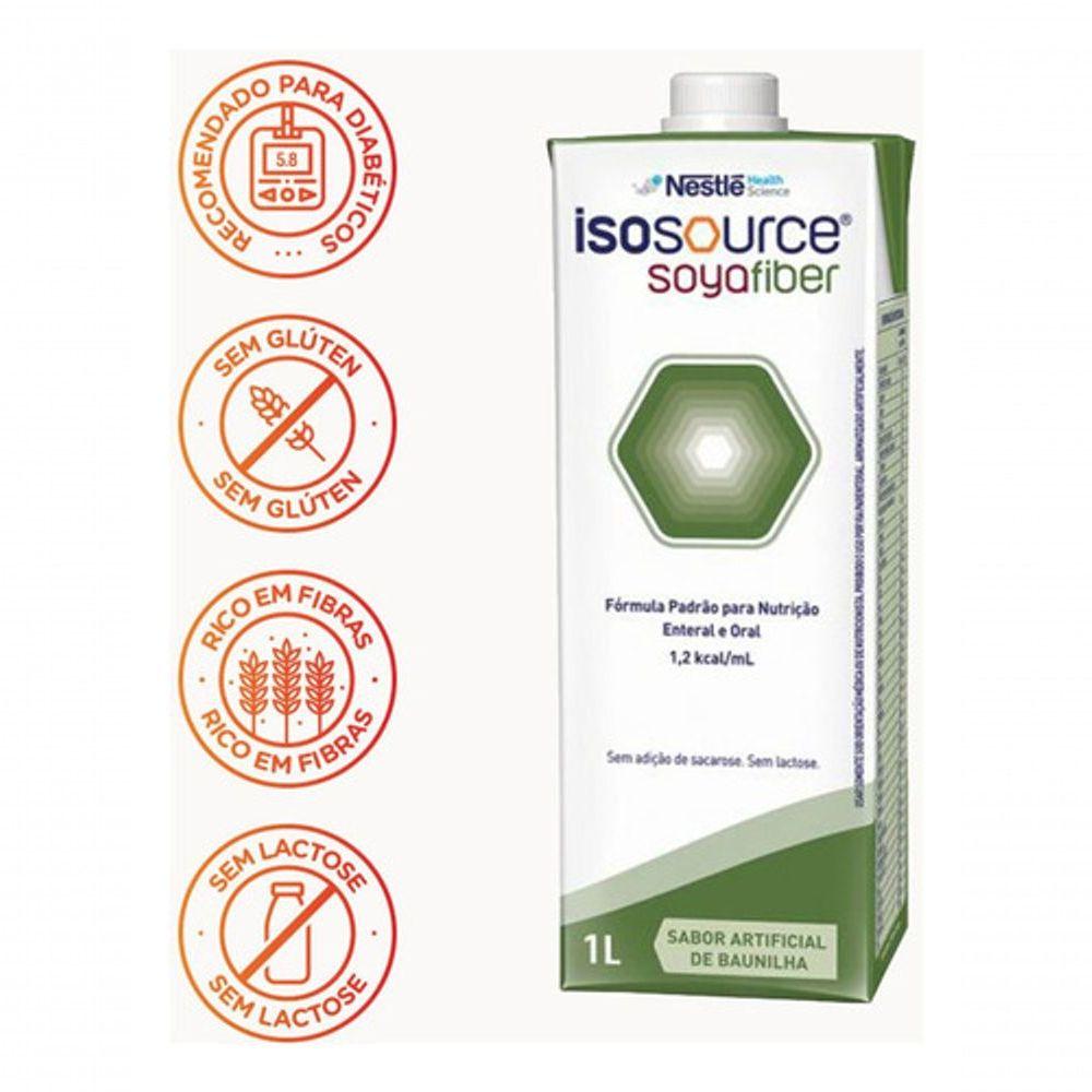 Kit 6 Isosource Soya Fiber 1.2 Baunilha Tetra 1 Litro Nestle - Carrefour
