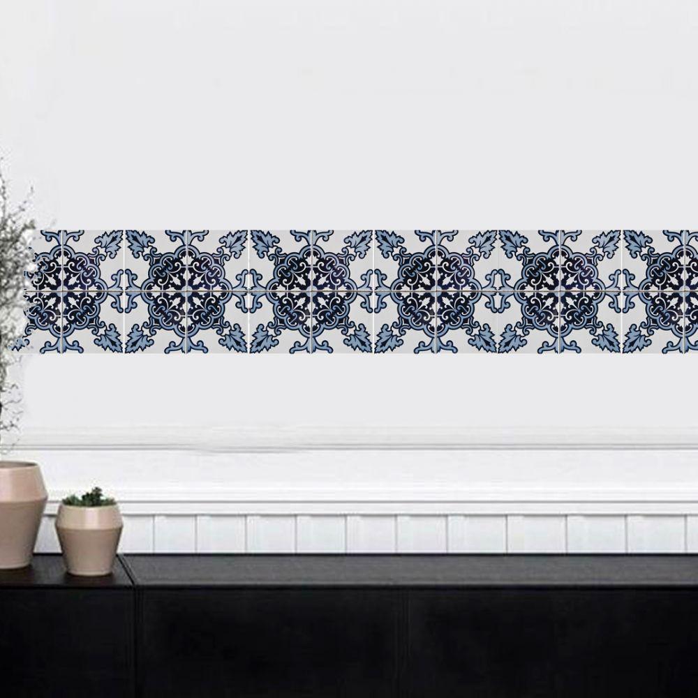 Adesivo Faixa De Azulejo 456x18cm R03 Decore qualquer ambiente de forma ...