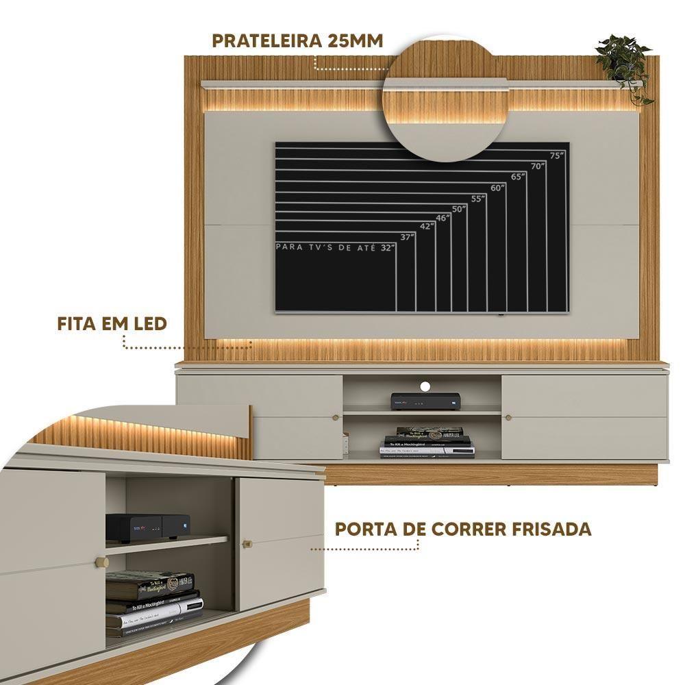 Home Ripado 75 Polegadas Com Led Nature Off White Petra Flex Shop Jm ...