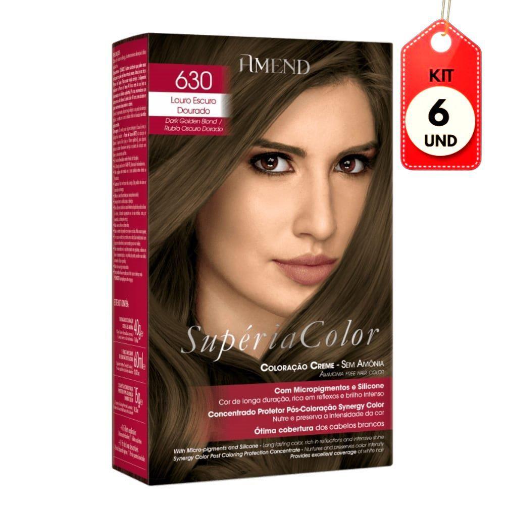 Kit C-06 Amend Supéria Color 630 Louro Escuro Dourado - Carrefour