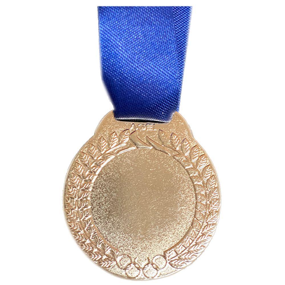 Kit 80 Medalhas Grande Ouro Prata Ou Bronze 5cm Meio Liso Prata - Carrefour