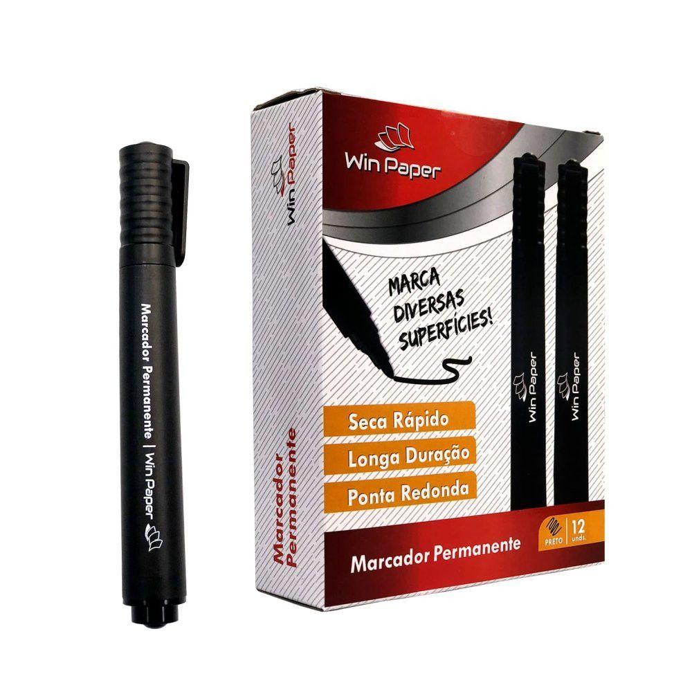 Kit Com 120 Canetas Preta Marcador Permanente Retroprojetor - Carrefour