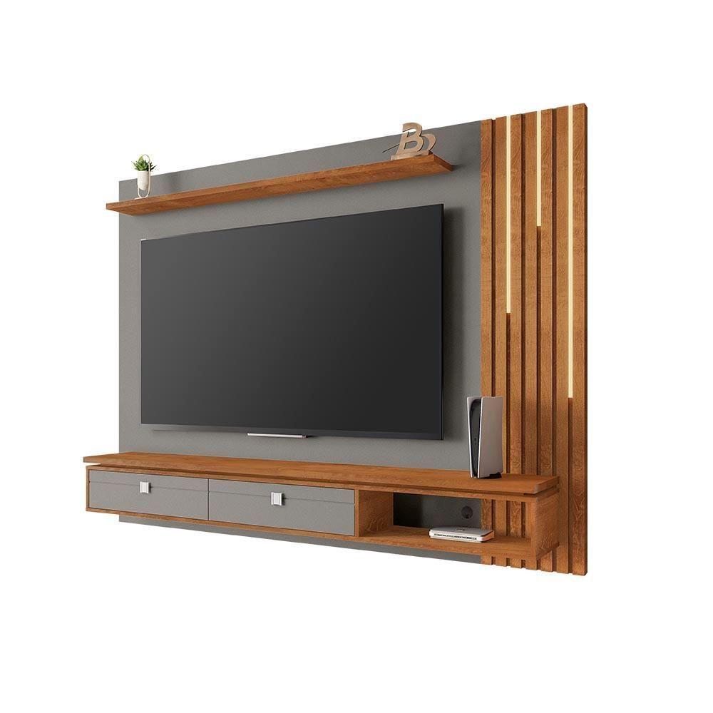Painel Ripado Grande Para Tv Até 80 Polegadas Com Led Titanium ...