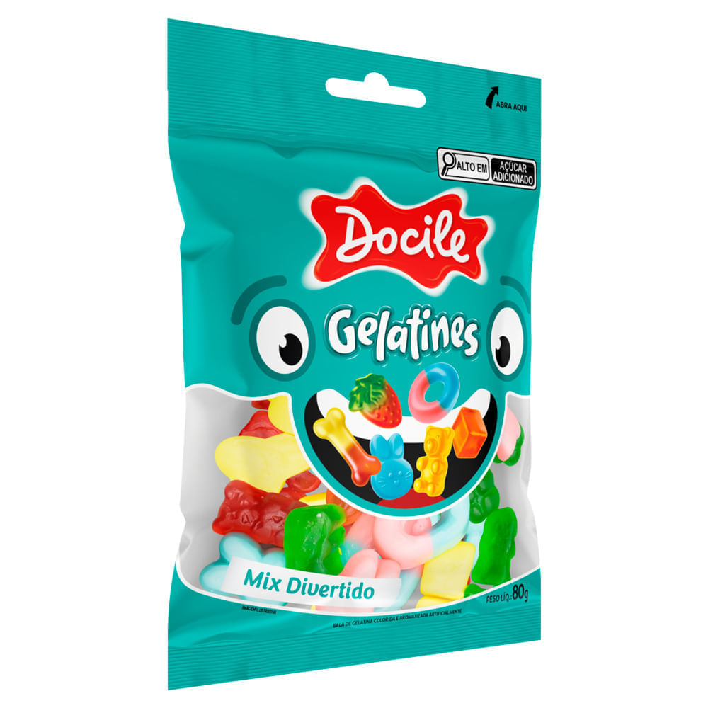 Bala De Gelatina Docile Gelatines Mix Divertido 80g - Carrefour