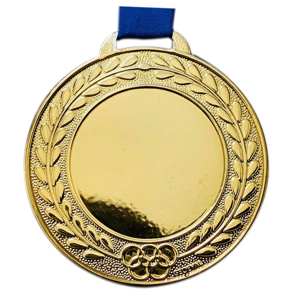 Kit 10 Medalhas 4,4cm Com Centro Liso Personalizável Campeão Bronze ...