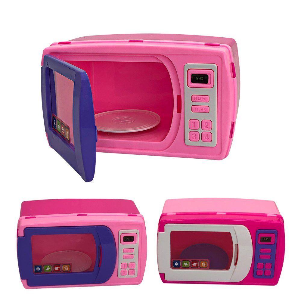 Mini Microondas Infantil De Brinquedo Prato Giratório Manual - Carrefour