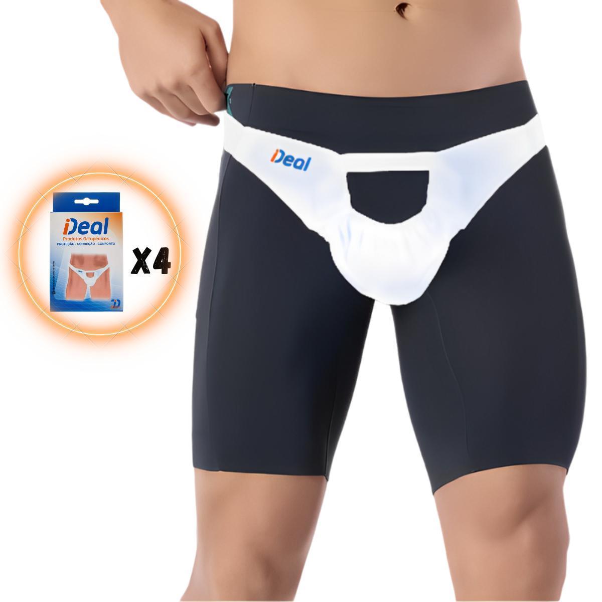 Kit Com 4 Suspensórios Escrotais Masculino Hérnia Tamanho P - Carrefour