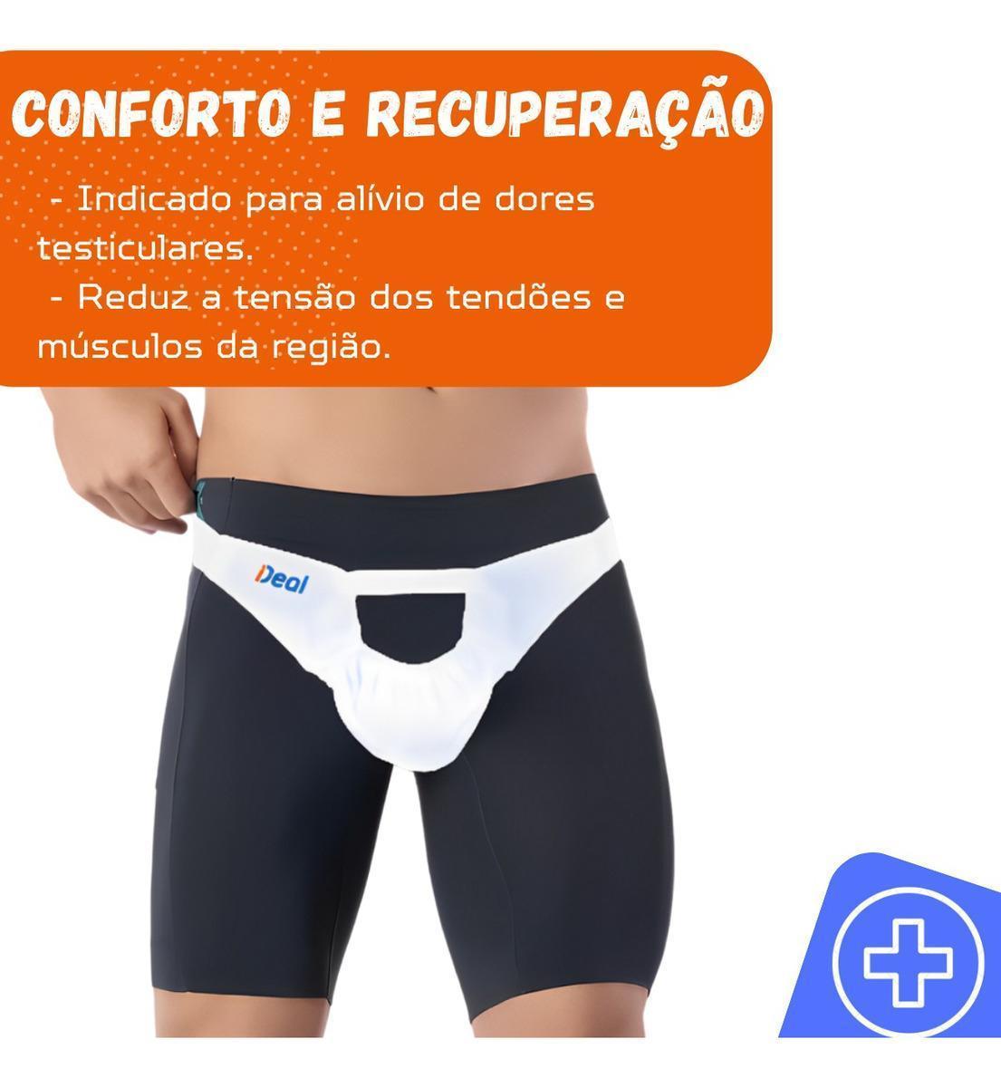 Kit Com 4 Suspensórios Escrotais Masculino Hérnia Tamanho P - Carrefour