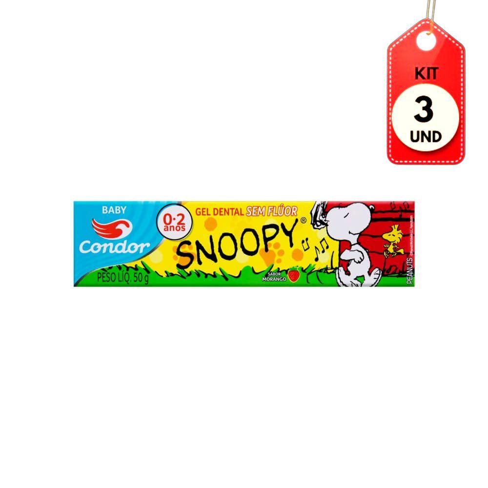 Kit C-03 Condor Snoopy Gel Dental S- Flúor 0 A 2 Anos 50g - Carrefour