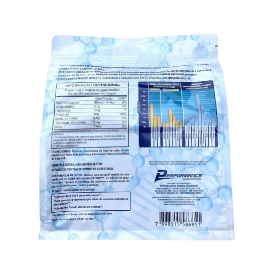 Puro Performance Whey Refil (1,8kg) - Performance Nutrition Baunilha ...