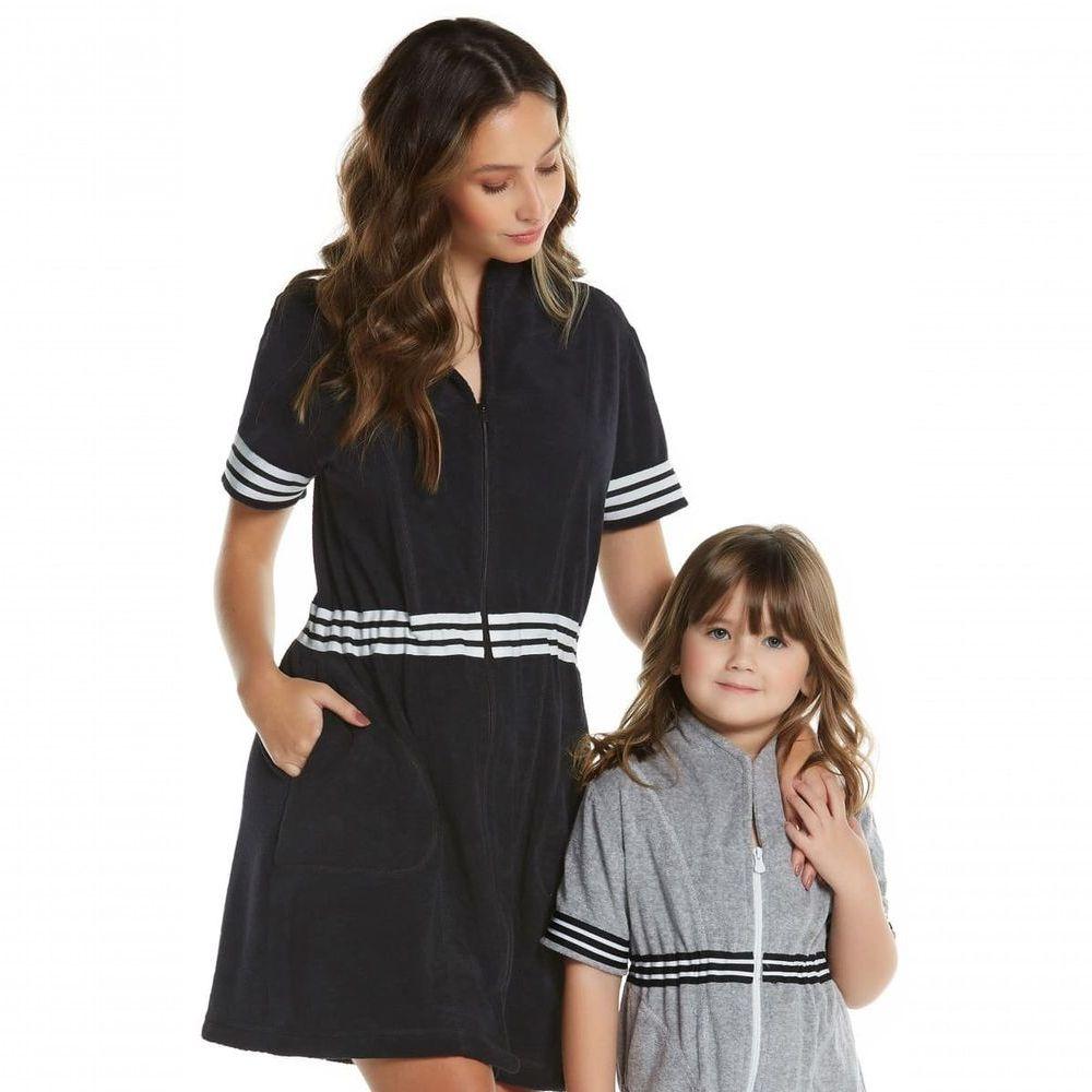 Roupão Sport Com Zíper - Ref 874 Preto - G - Carrefour