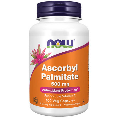Palmitato De Ascorbila 500 Mg 100 Cápsulas Vegetais Até Agora Alimentos ...