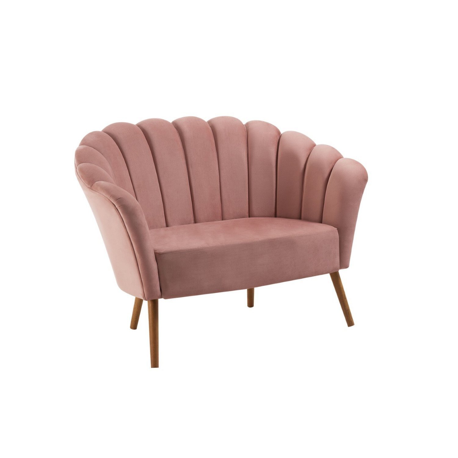 Sofá 2 Lugares 135cm Pétala Daf Mobiliário Rosa - Carrefour