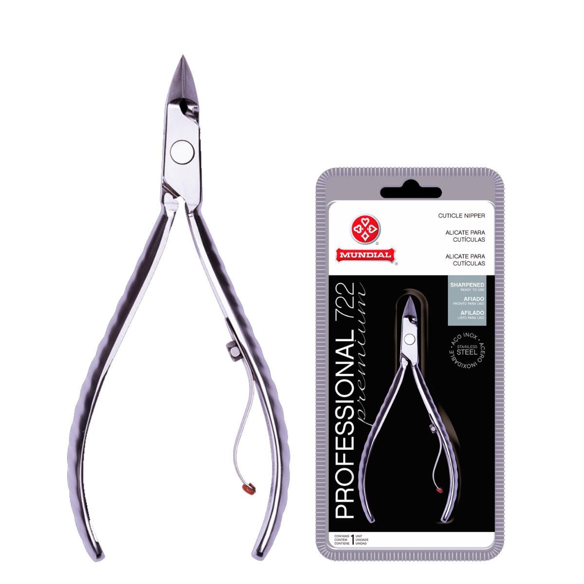 6 Alicate De Cutícula Inox Premium Profissional Mundial 722 - Carrefour
