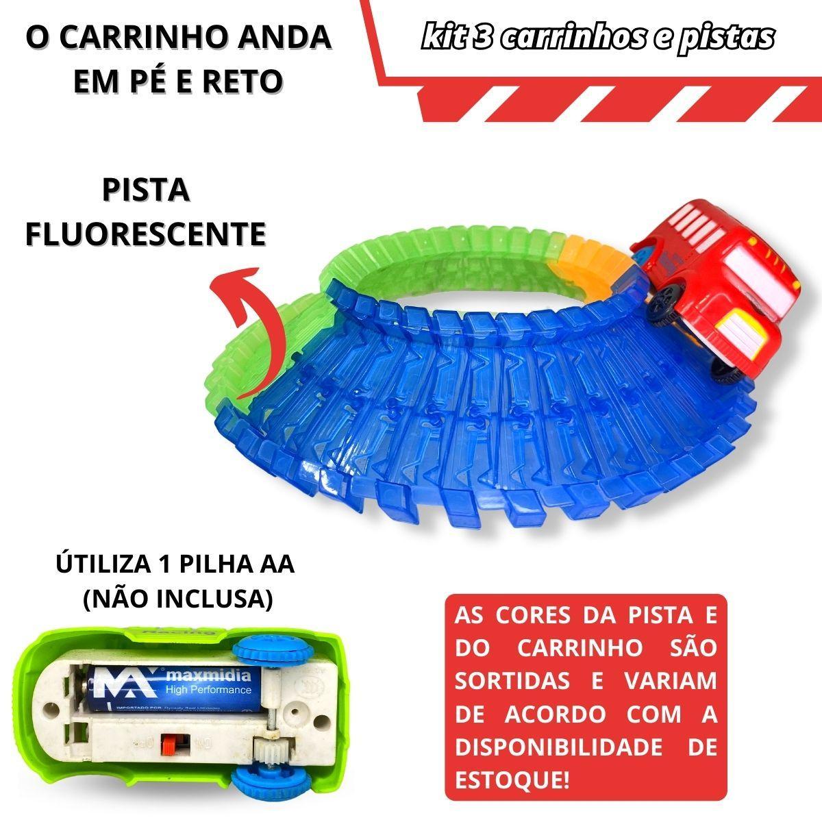 Pista Gigante Montável Com 3 Carrinho Com Luz Loop Maluco - Carrefour