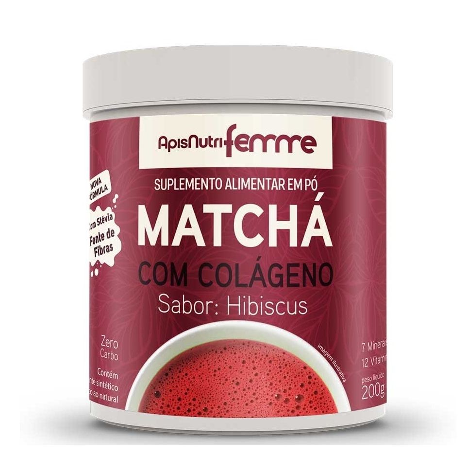 Matchá Com Colágeno (200g) - Apisnutri Natural - Carrefour