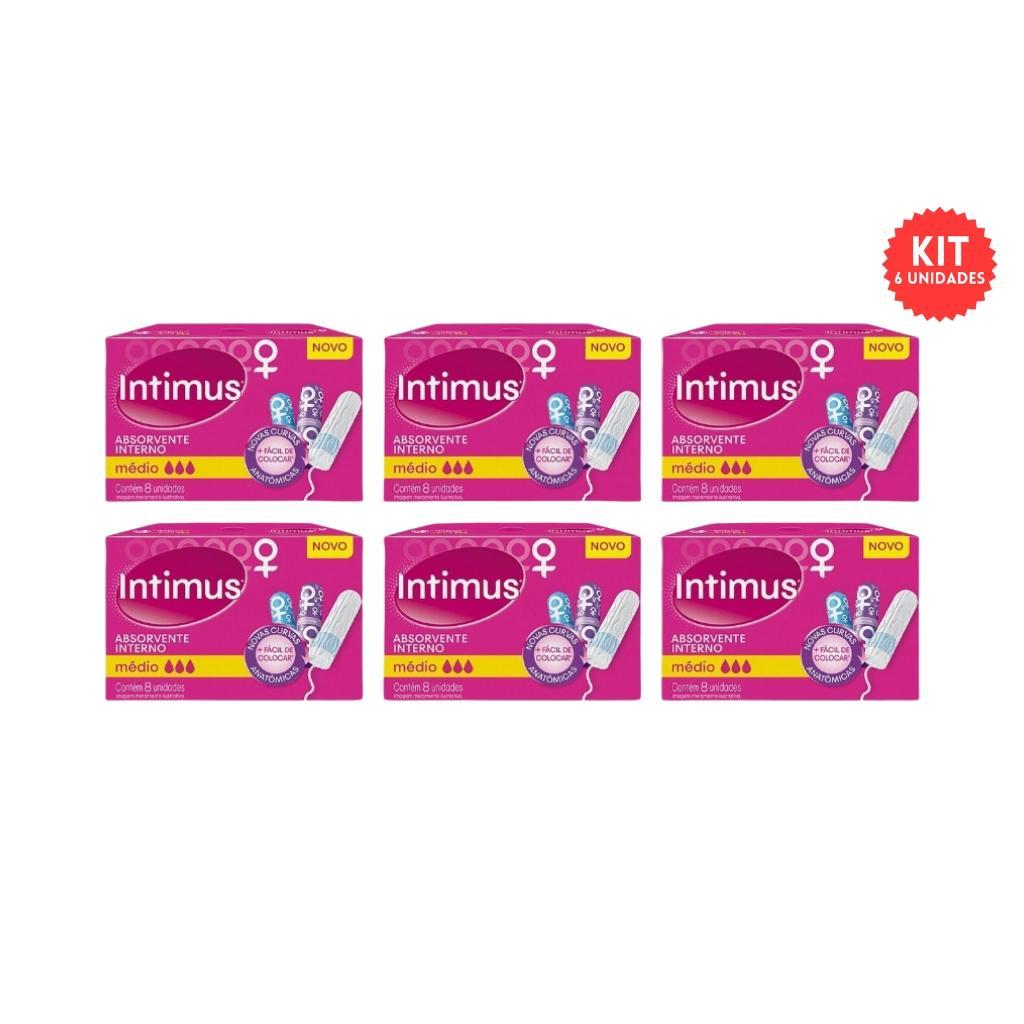Absorvente Intimus Interno Com8 Medio - Kit C/6un - Carrefour