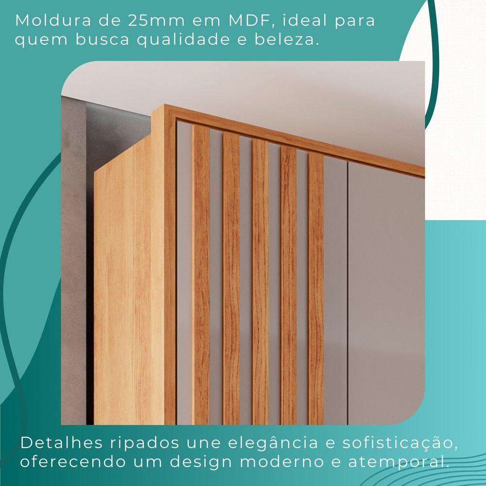 Guarda Roupas 6 Portas Moscou Ripado 100% Mdf - Mais Móveis Cor ...
