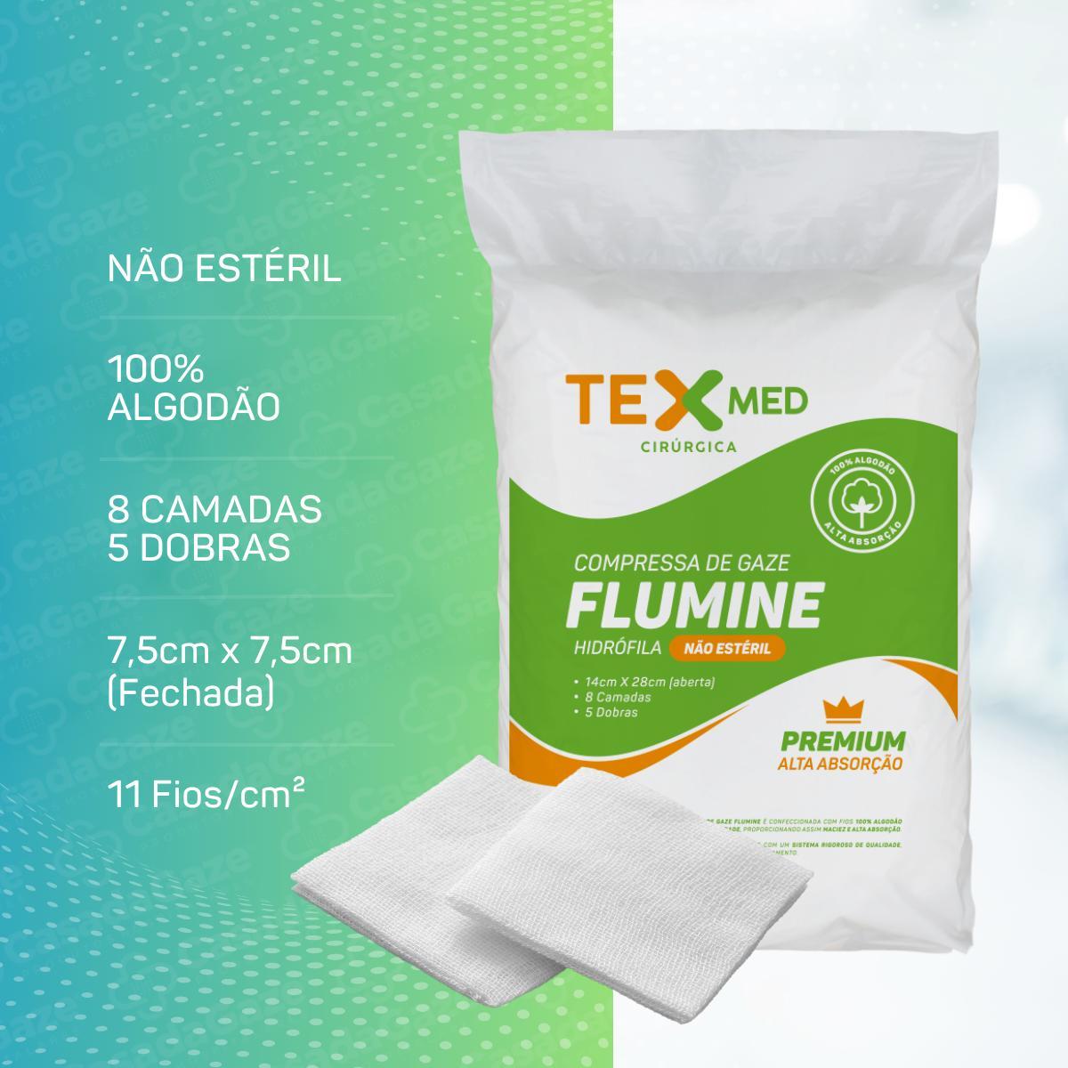 Compressa De Gaze Texmed Flumine Hidrofila 13 Fios 1000 Unid - Carrefour