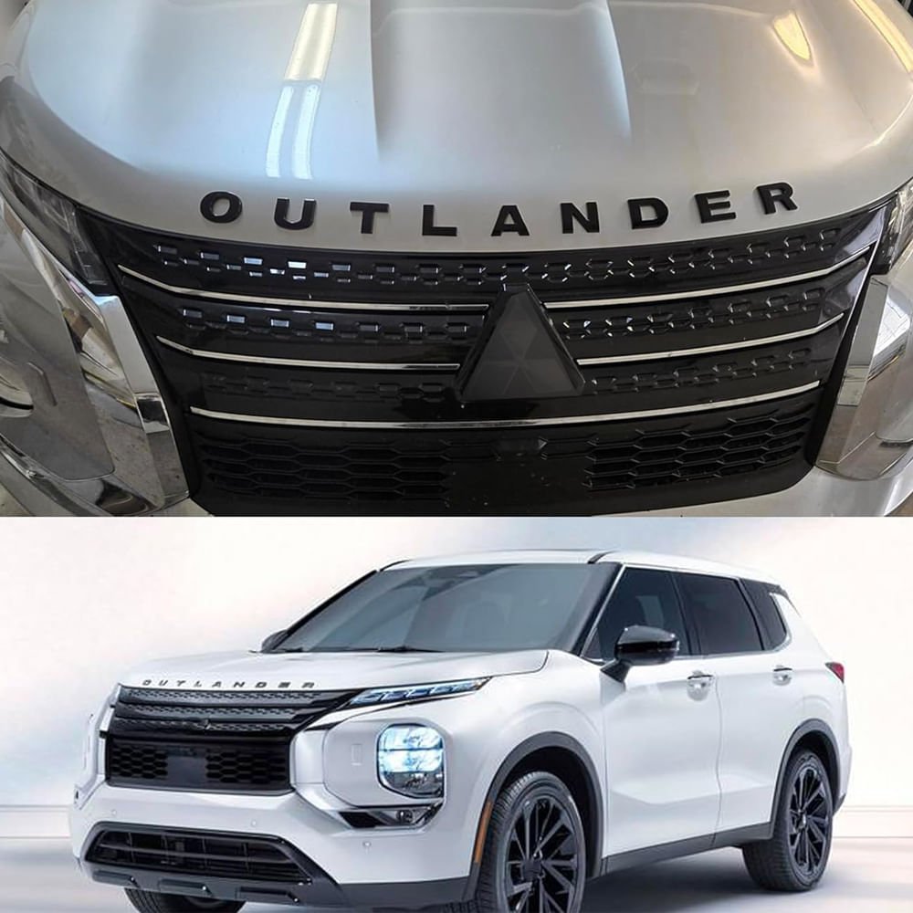 Para O Emblema Mitsubishi Outlander Hood, Decalque De Letras - Carrefour