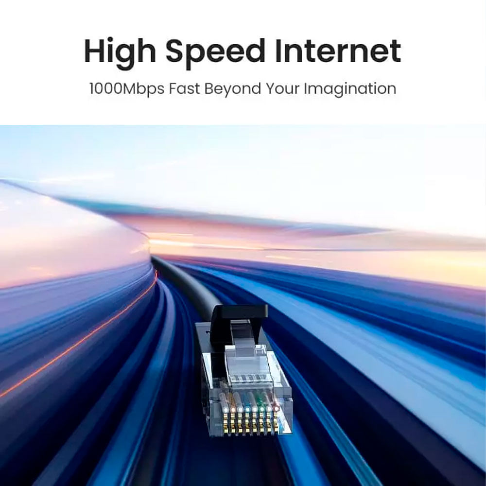 Cabo De Rede Rj45 Ugreen Cat6 Utp Macho 5 Metros Preto - Carrefour