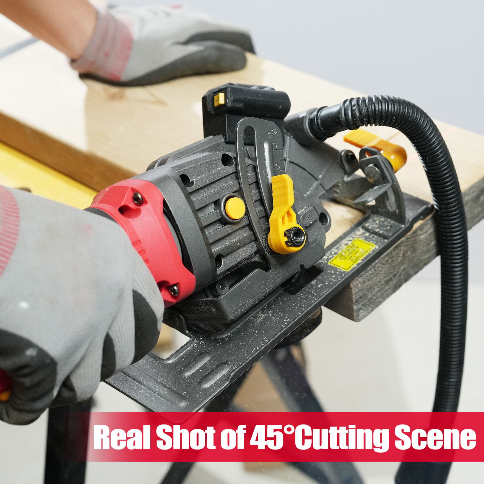 Mini Serra Circular Geevorks 580w 3700rpm Com Interface De Corte A ...