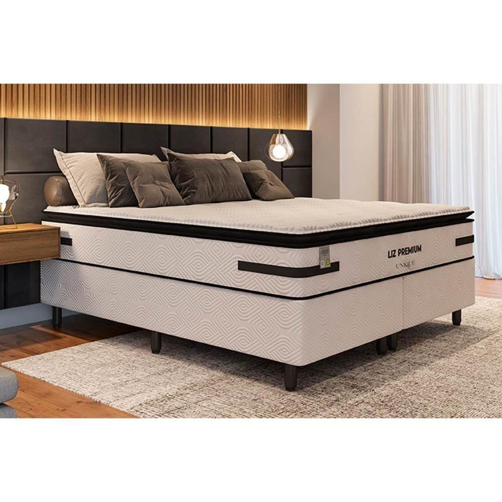 Colchão Queen Molas Ensacadas Liz Premium D33 (158x198x36) - Plumatex ...