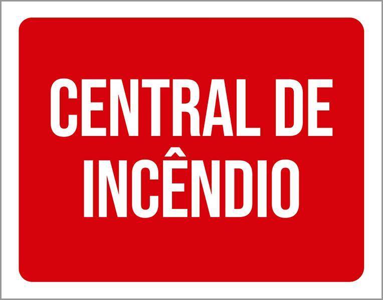 Placa Sinalização Central De Incendio 27x35 - Carrefour