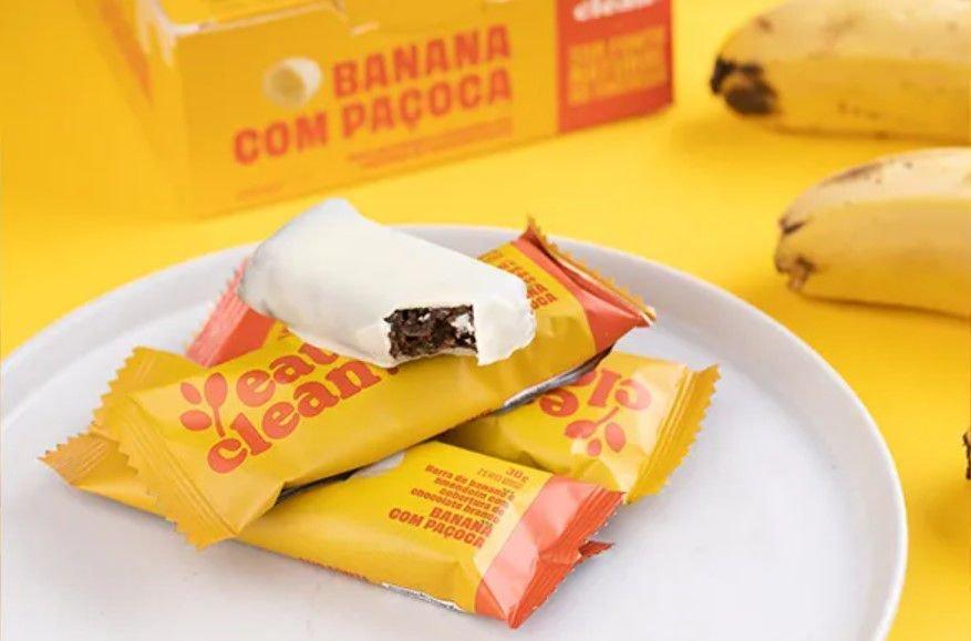 Display 12un Barra De Banana Com Paçoca 30g - Eat Clean - Carrefour