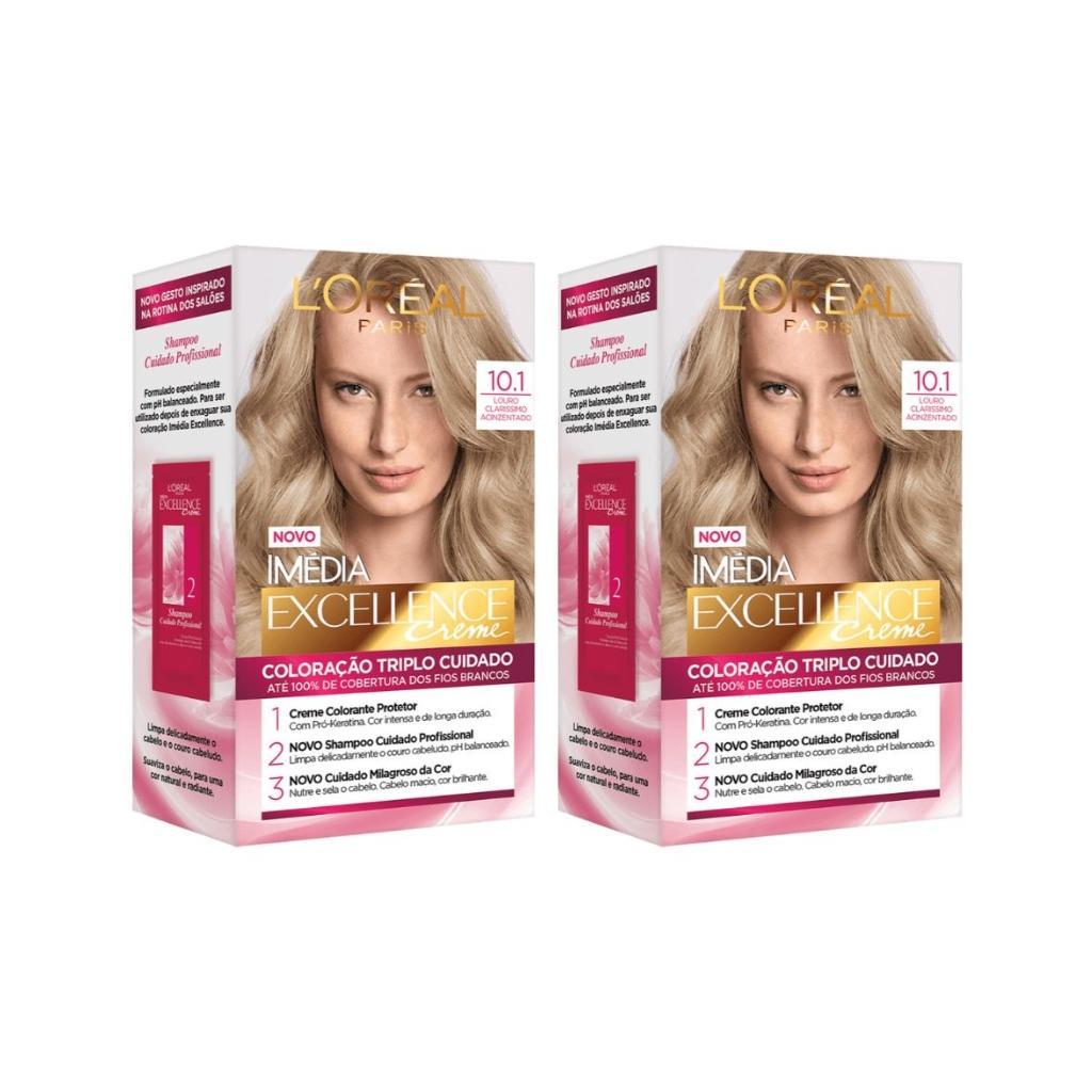 Coloraçao Imedia 10.1 Louro Clarissimo Acinzentado - Kit 2un - Carrefour