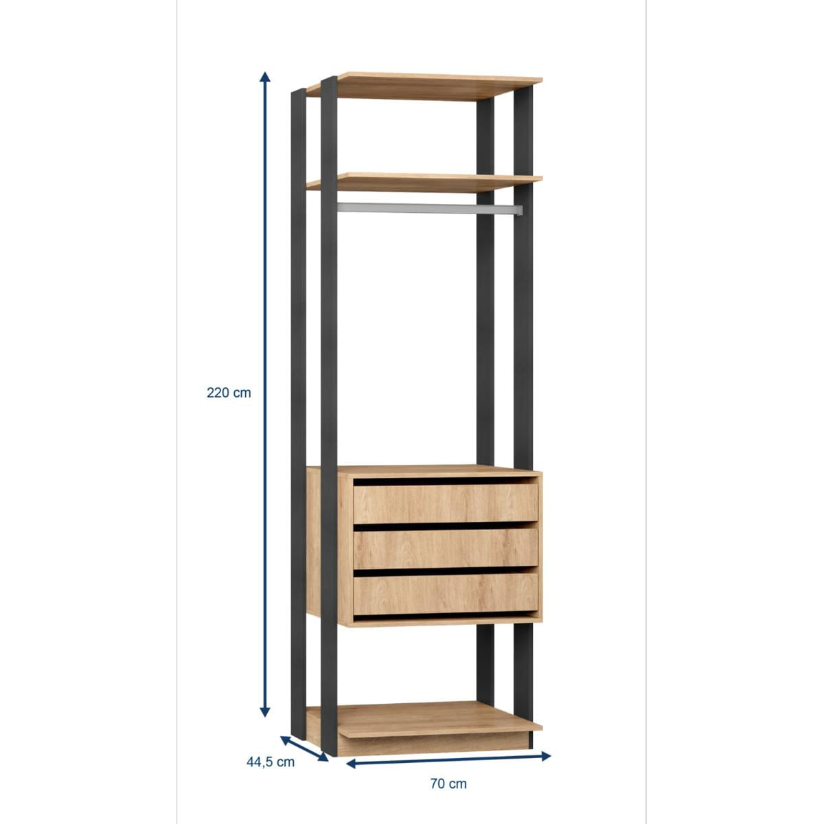 Estante Gaveteiro 700 Linha Clothes - Carrefour