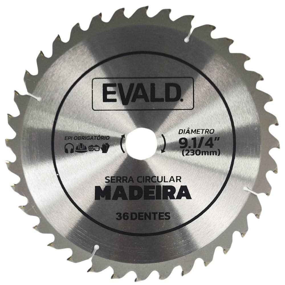 Disco De Serra Circular 9.1/4 Pol 36 Dentes Com 3 Unidades Evald ...