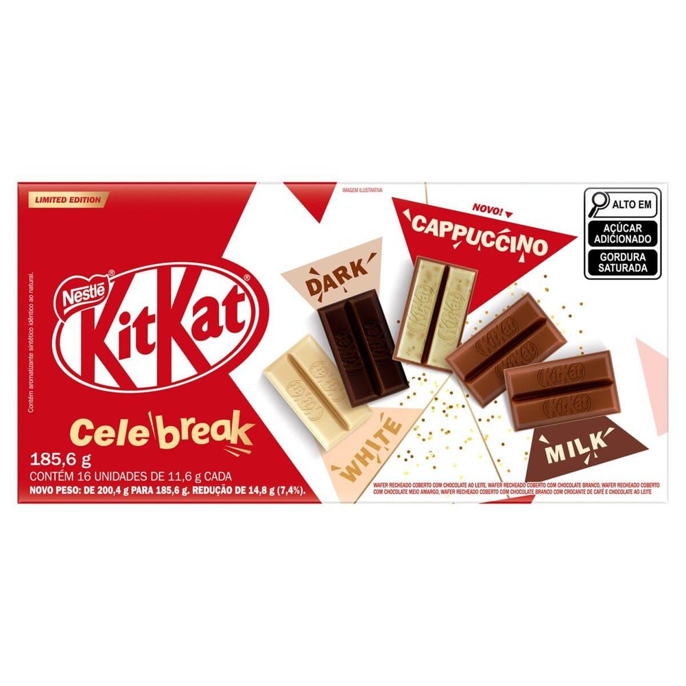 Caixa De Bombom Nestlé Kitkat Celebreak Sortidos 185,6g - Carrefour Caixa De Bombom Nestlé Kitkat Celebreak Sortidos 185,6g - Carrefour