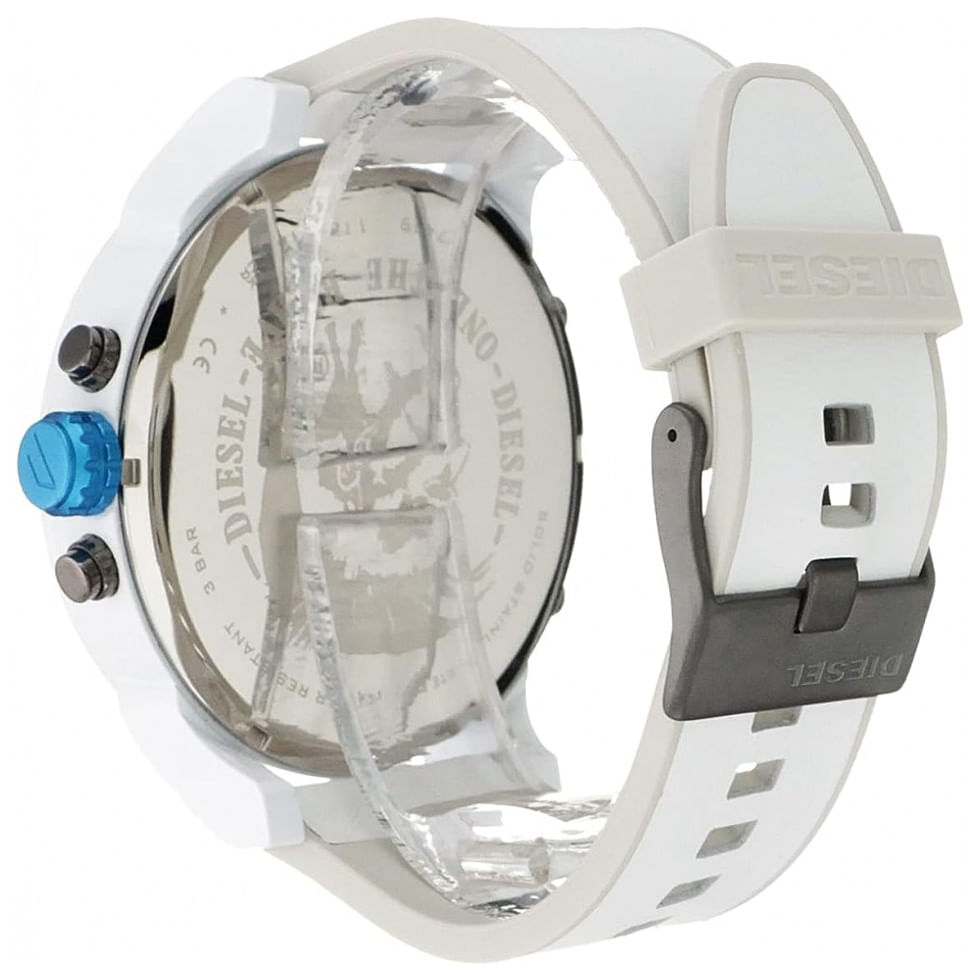 Relogio Masculino Analogico Quartzo, Silicone, Diesel Dz7419, Branco ...