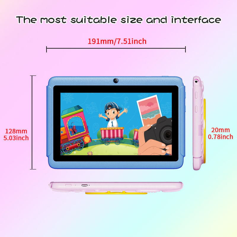 Tablet De Aprendizagem De Modelo Infantil Android Jepk De 7 Polegadas ...