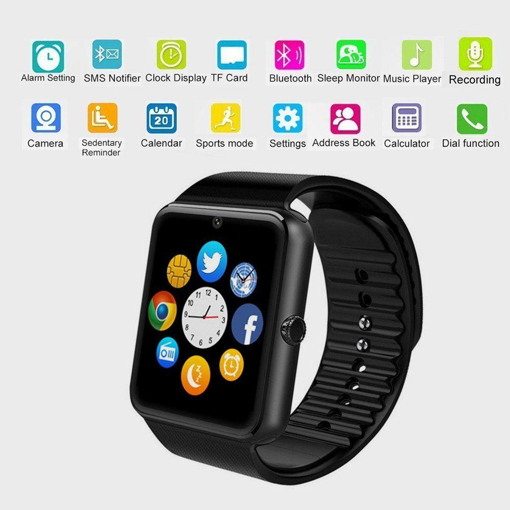 Smartwatch Gt08 Relógio Bluetooth Android Ios Touch Preto - Carrefour