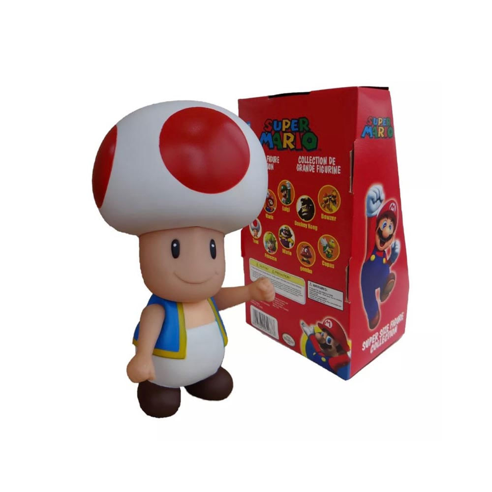 Boneco Toad Pvc 23cm - Super Mario Collection - Carrefour
