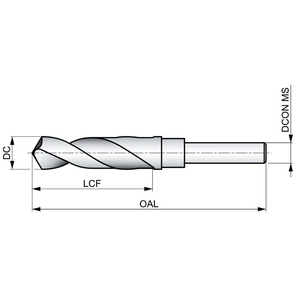 Brocas Cilindrica, Haste Reduzida 1-2? - Med. 18,26mm - A170 - Carrefour