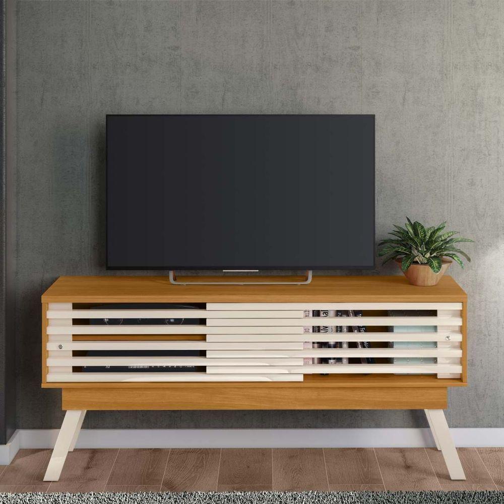 Rack Para Sala Bancada Para Tv Até 65 Polegadas Frizz 1.5 2 Portas Cor ...