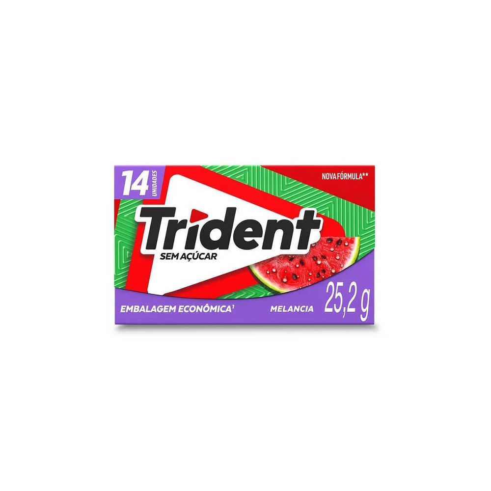 Chiclete Trident Com 14 Unidades Sabor Melancia 25,2g - Carrefour