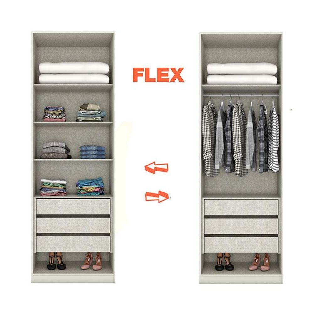 Armário 2 Portas Com Espelhos 3 Gavetas New Predileto Areia - Henn ...