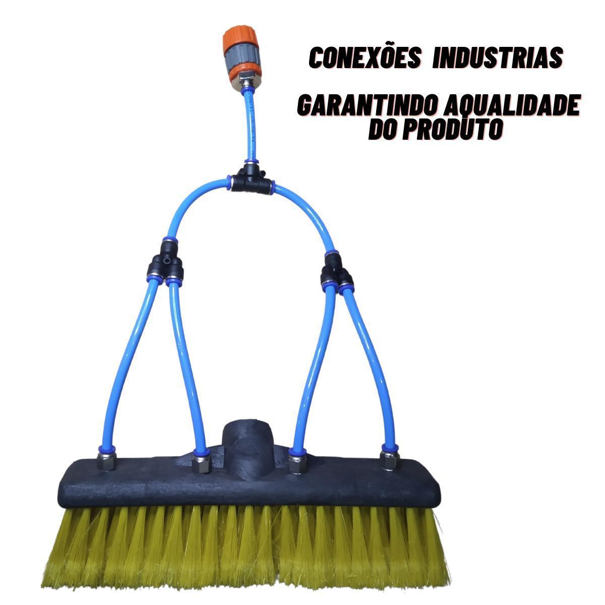 Vassoura Para Lavar Placa Solar 6m Mangueira 20m E Kit Sabão - Carrefour