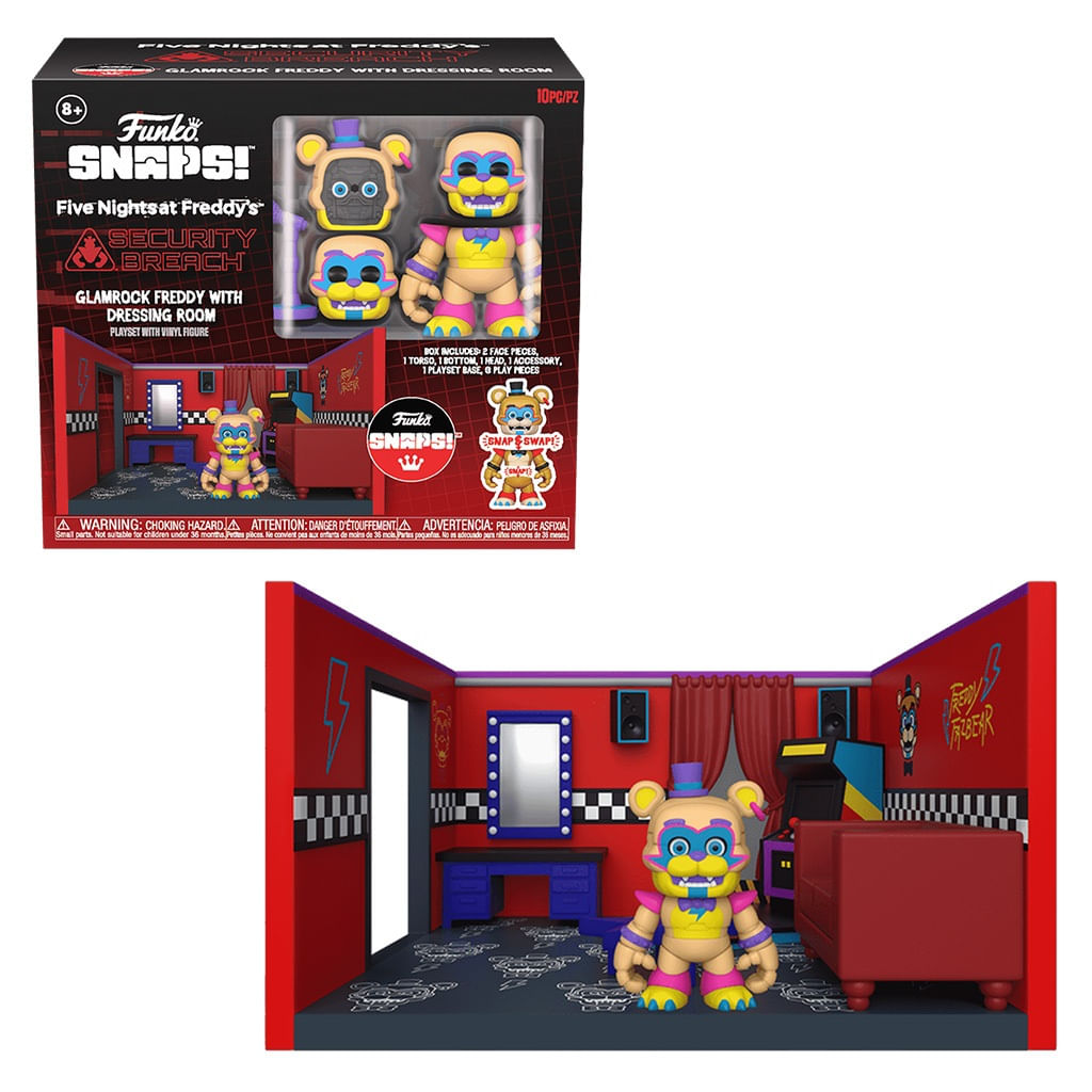 Funko Snaps Five Nights Freddys Glamrock Freddy Room Playset - Carrefour