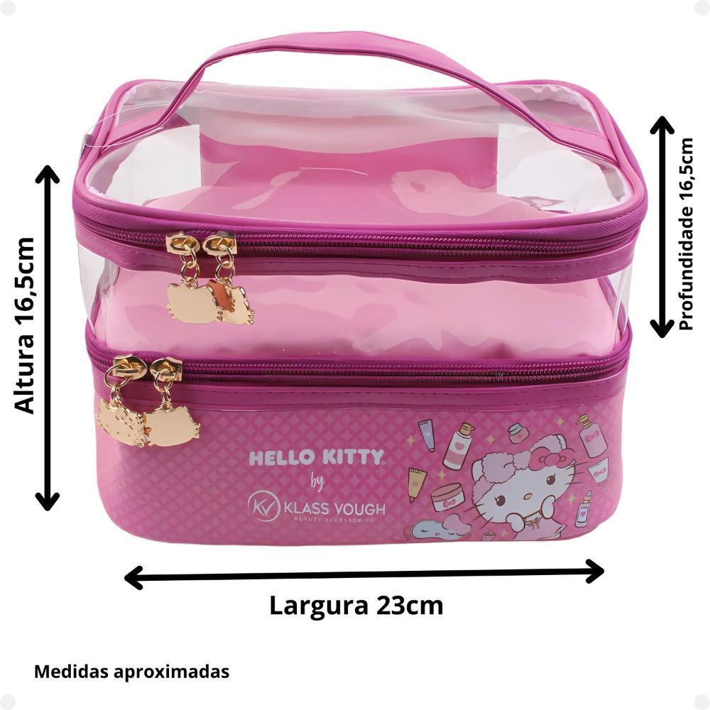 Necessaire Transparente Hellokitty Klass Vough Rosa Kchk-01p - Carrefour