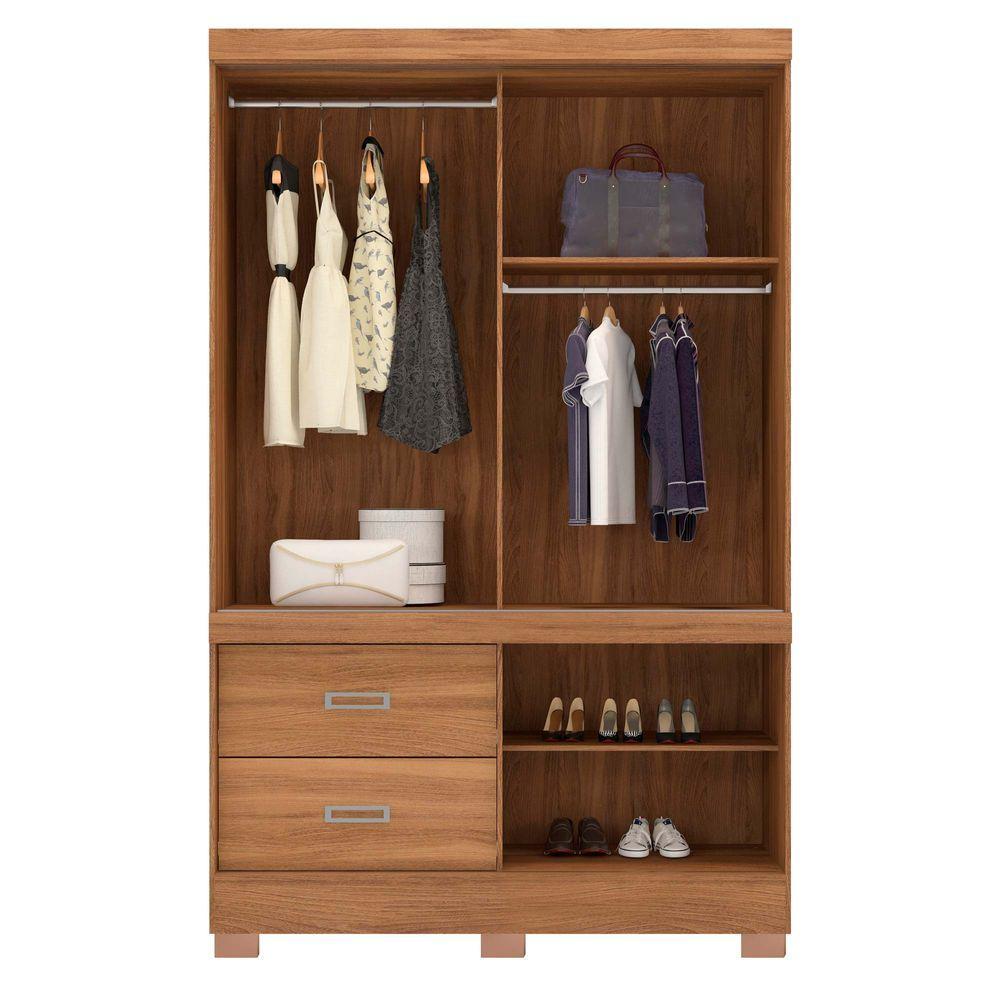 Guarda Roupa 2 Portas Estilo Ii Com Pés Amendola Touch/off White ...