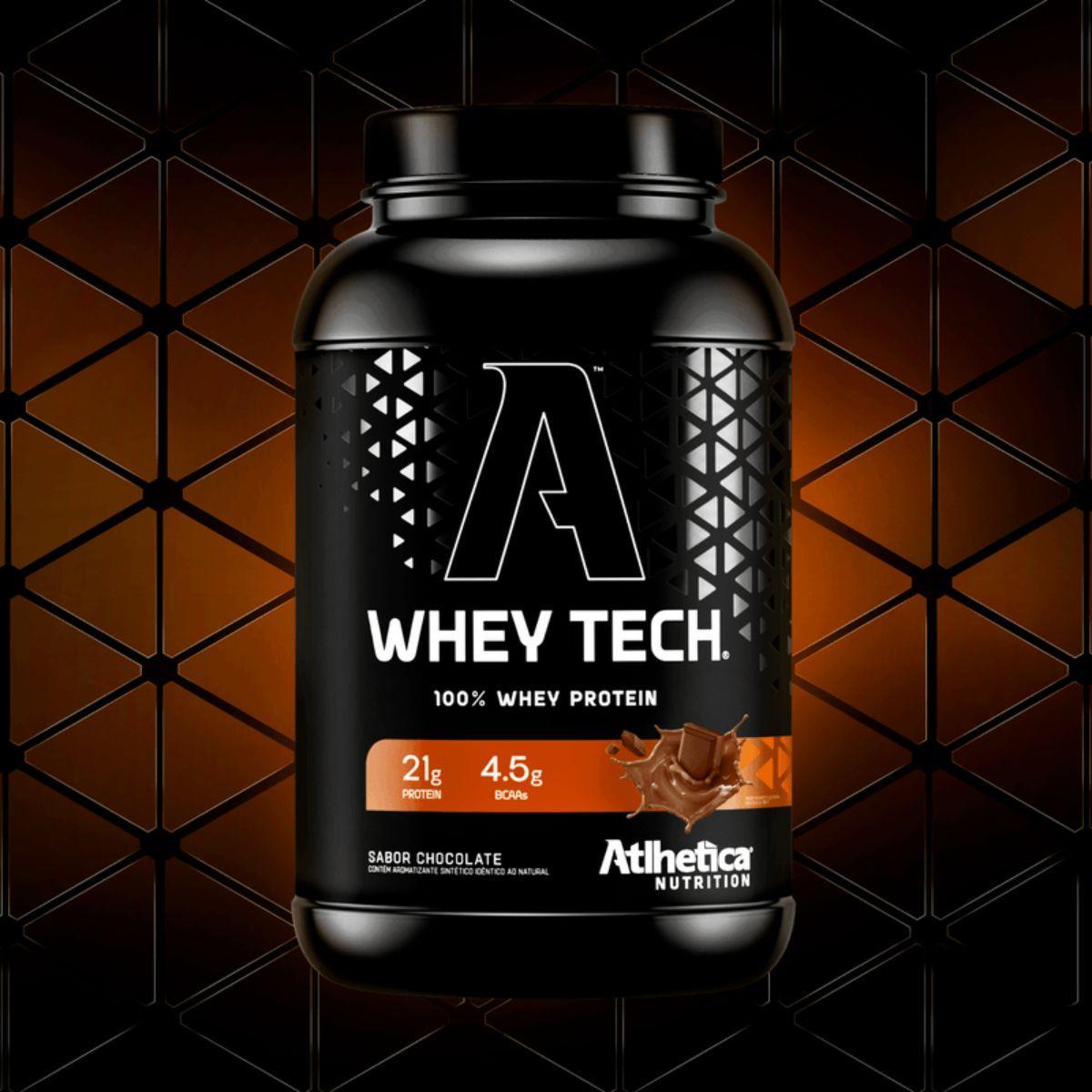 Whey Protein Tech 900g Chocolate Atlhetica Nutrition - Carrefour