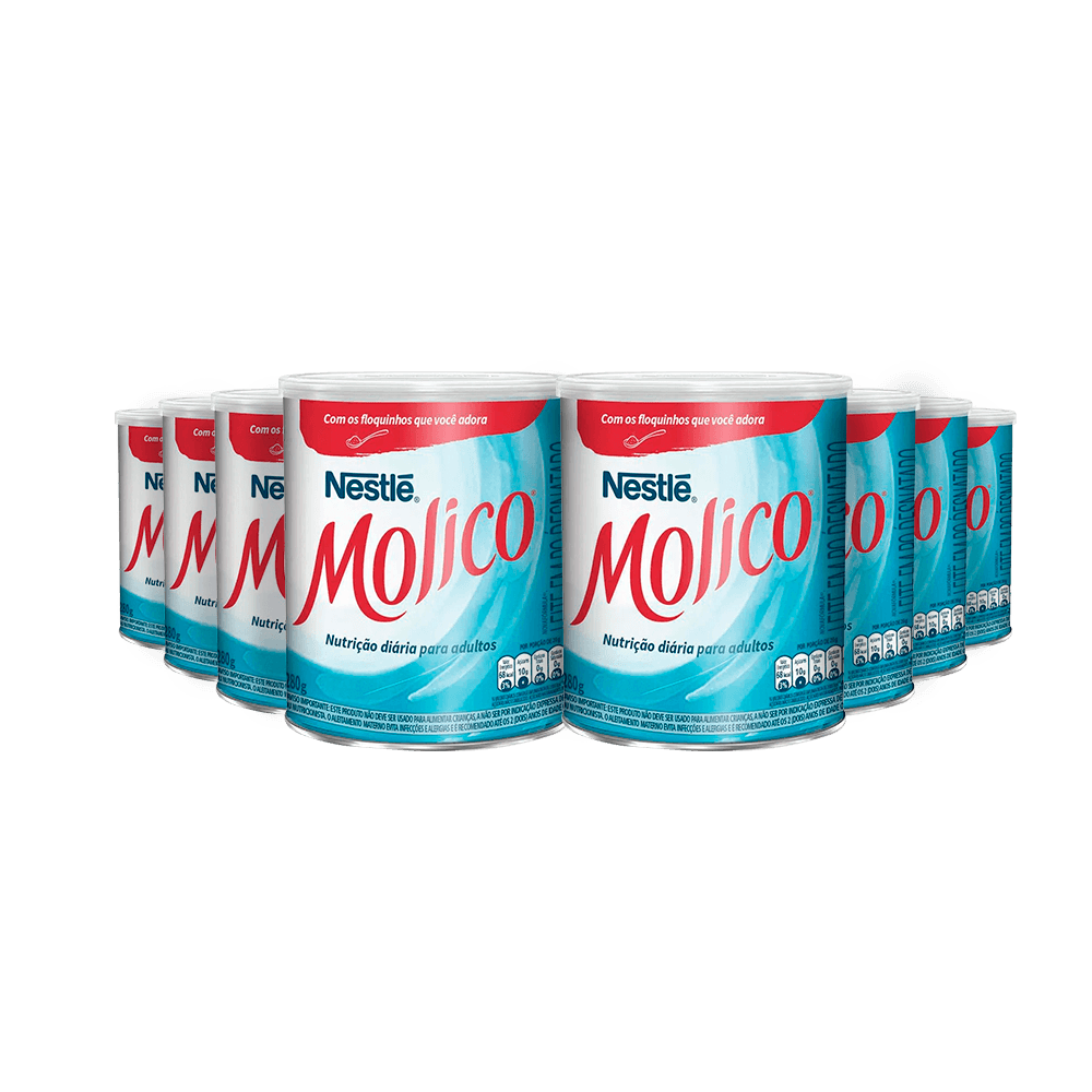 Kit C/ 8 Leite Em Pó Nestlé Molico Desnatado Total Cálcio 2240g - Carrefour